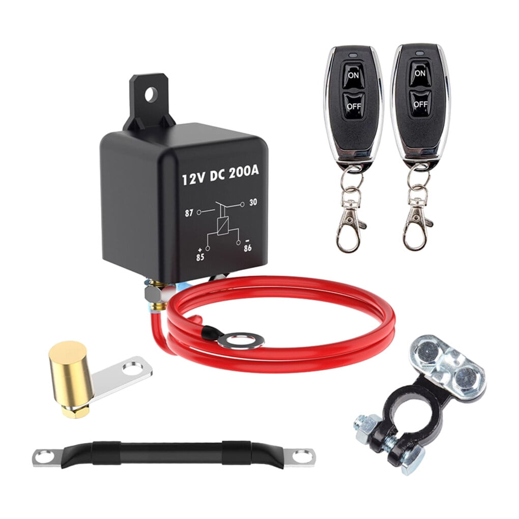 hefilesy Remote Battery Disconnect Switch Kit, Suitable For 200A Dc 12V ...
