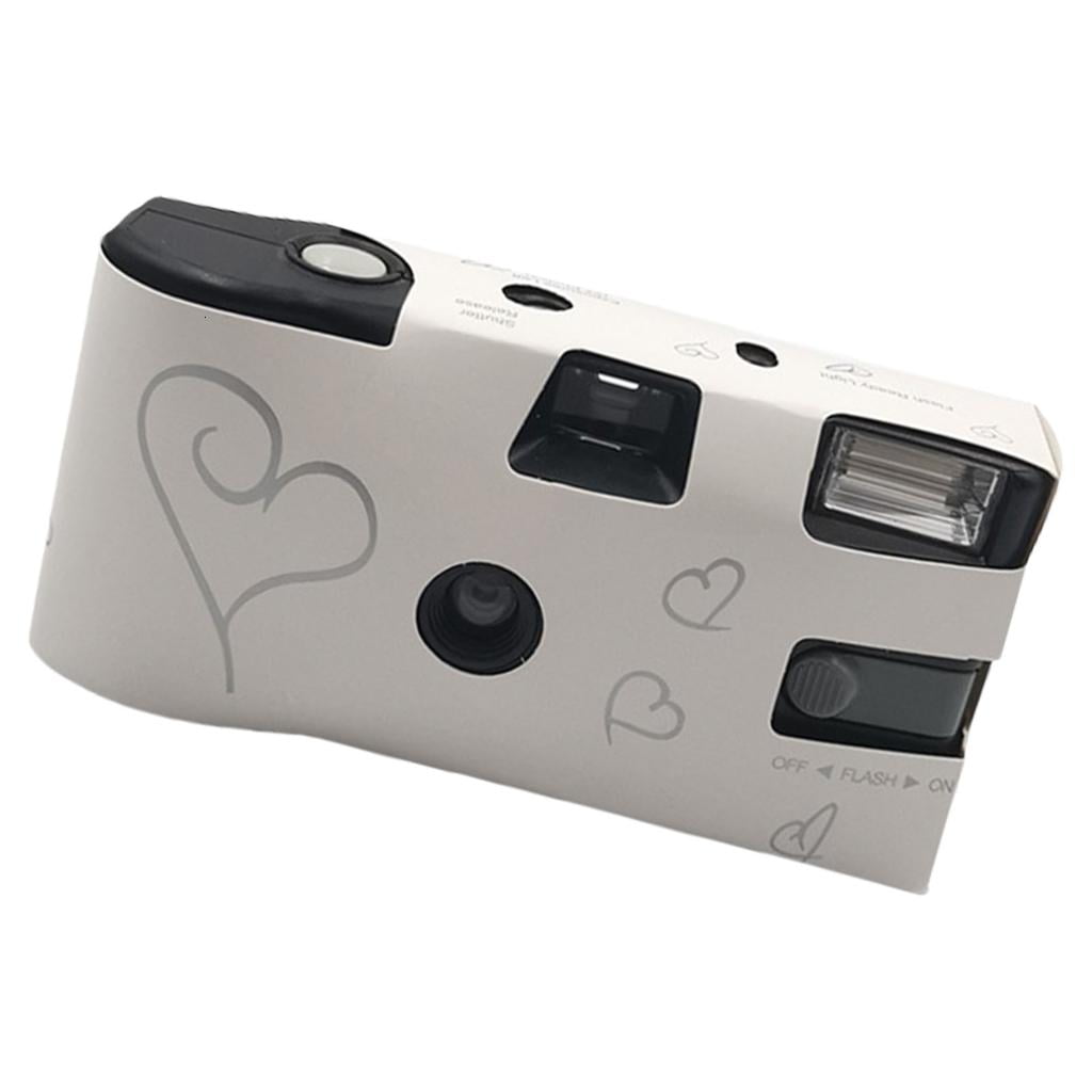 hejhncii 1 Set Film Camera Disposable 35mm with Flash Light 27 ...