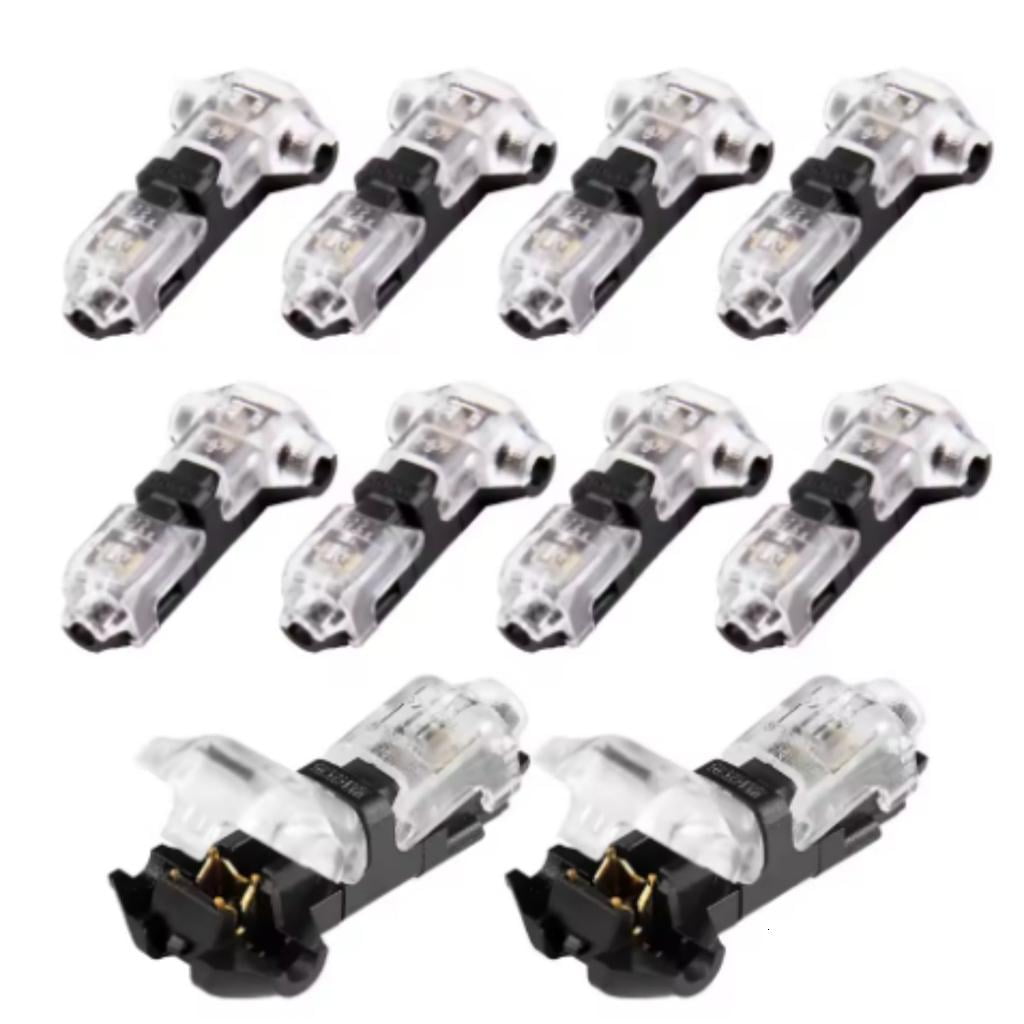 hejhncii 10Pcs Wire Cable Connectors T Type Cable Connectors No ...