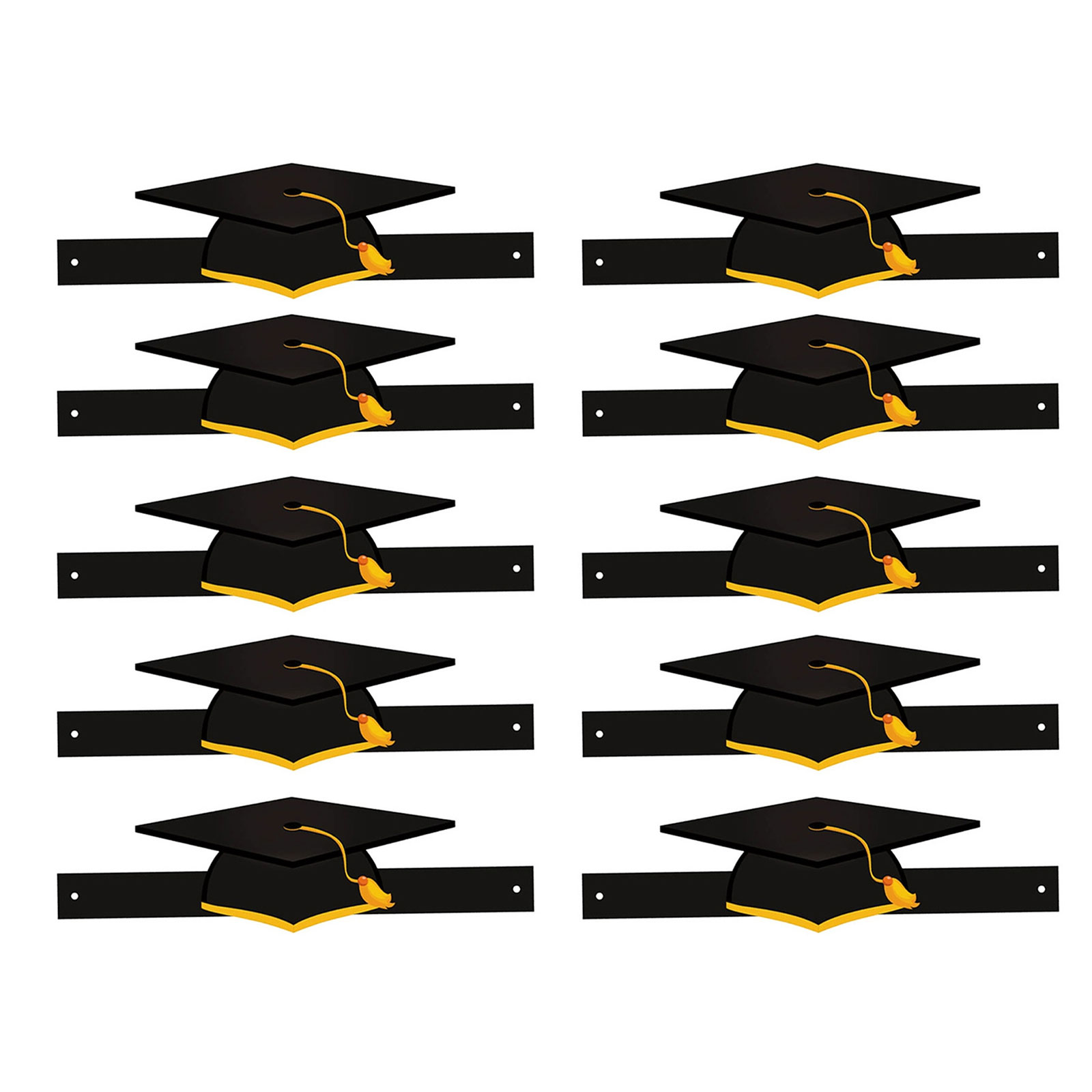 hejhncii 10pcs Graduation Hat with Tassels for Kindergarten and ...