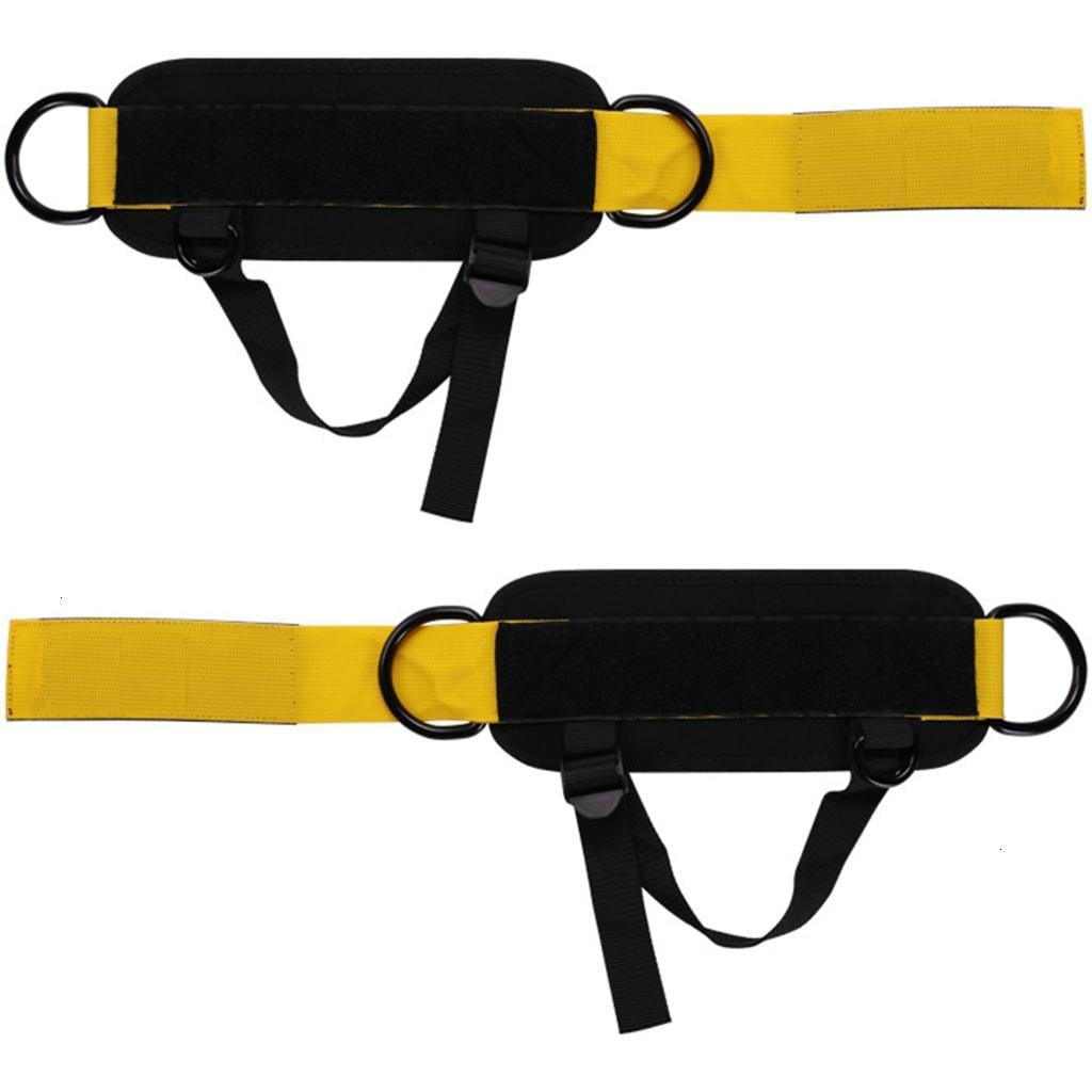 hejhncii 2Pcs Gym Ankle Strap Double D Rings Ankle Cuffs for Legs ...