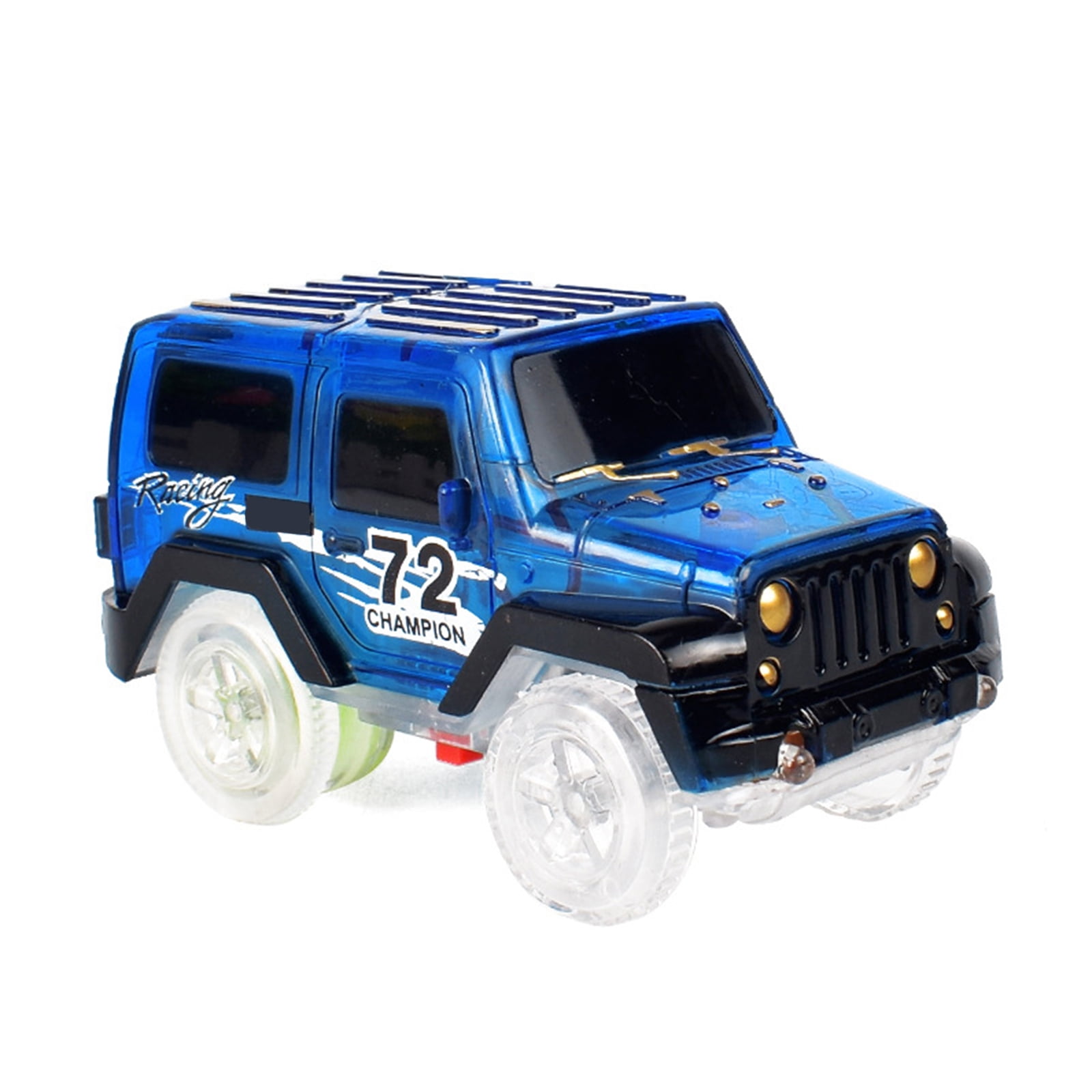 hejhncii 3.5’’ Electric Car Track Toy Replaceable Car with LED Light ...