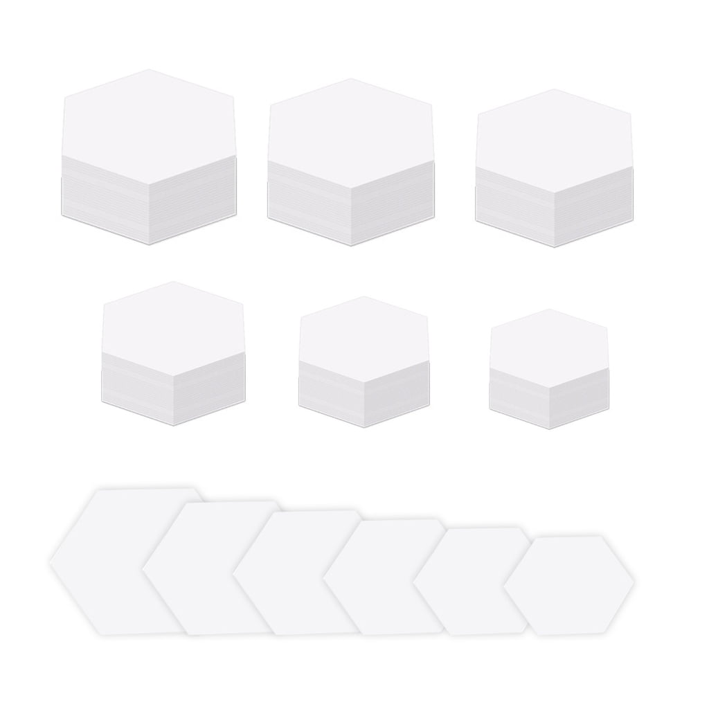 hejhncii 600Pcs Hexagon Paper Piecing Paper Quilting Templates for ...