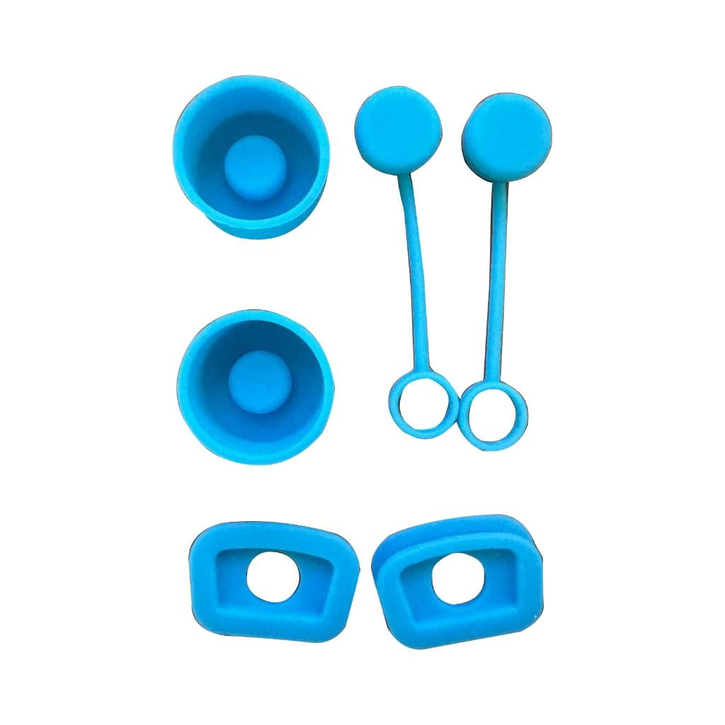 hejhncii 6Pieces Leak-Stopper for Cup Straw Cover Cap Square Spill ...