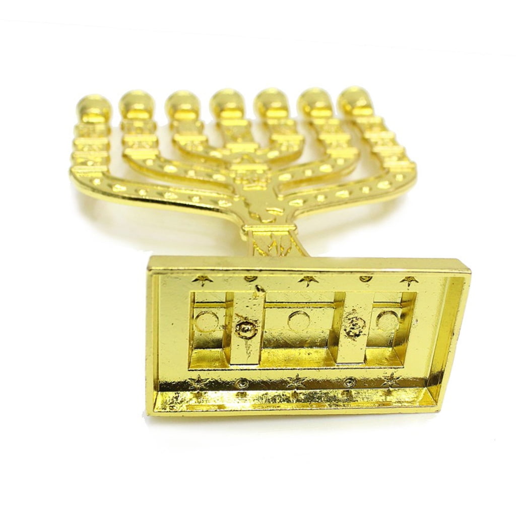 hejhncii 7 Branch Menorah Candle Holder Jerusalem Temple Holy Grail ...