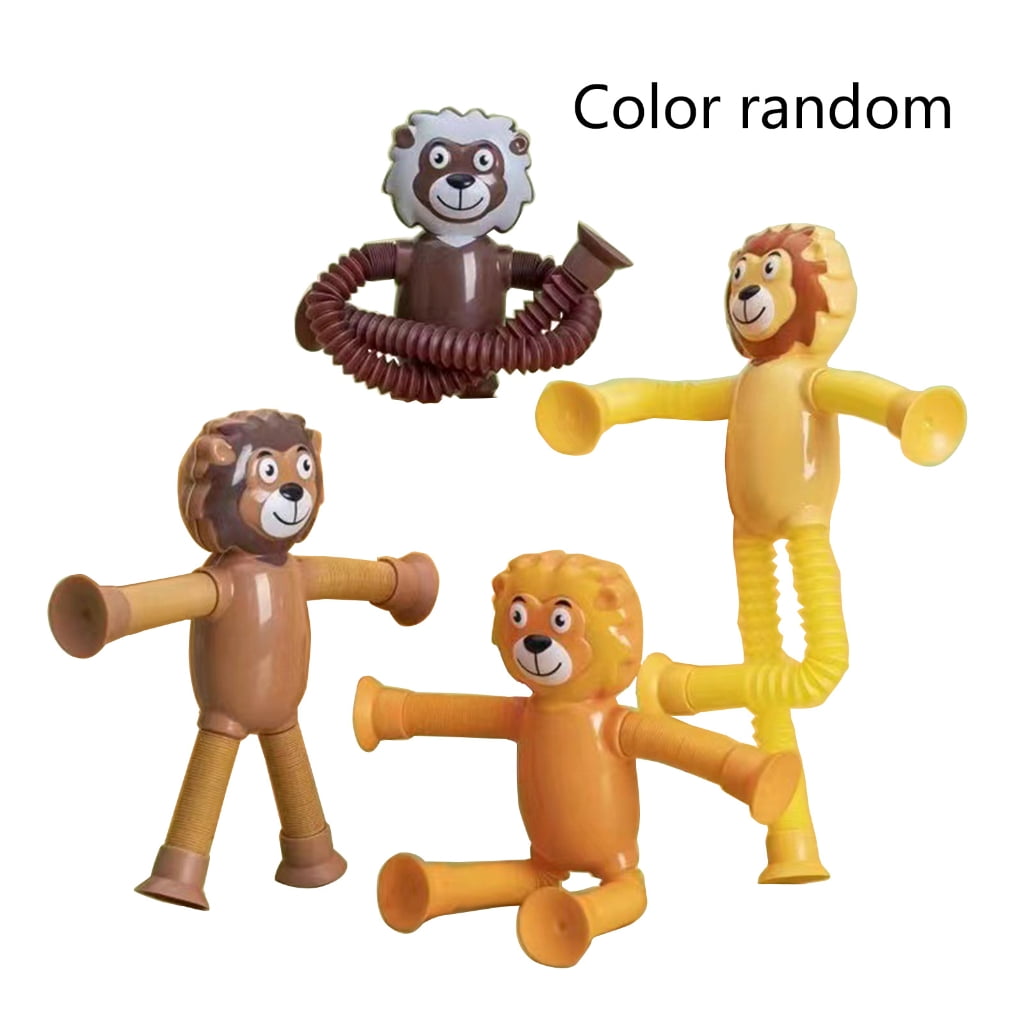 hejhncii Animal Popping Tubes with Suction Cups Sensory Toy for Kids ...