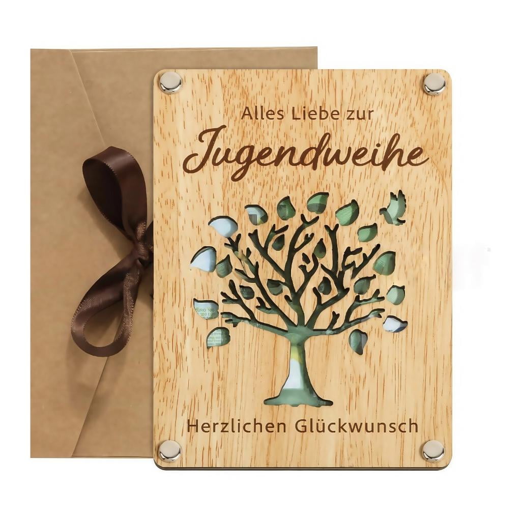 hejhncii Artisanal Crafted Wooden Cash Clip Gift Set Reclaimed Party ...