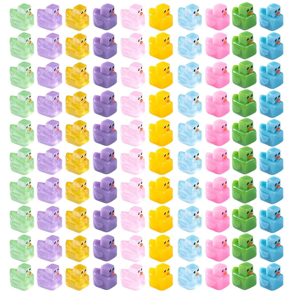 hejhncii Color Resin Duck Figurines With Daytime Decoration And Night ...