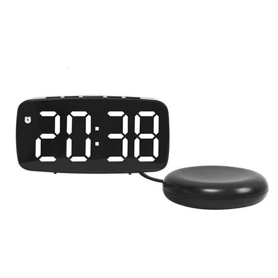 hejhncii Digital LED Mirror Clock Temperature Display Adjustment ...