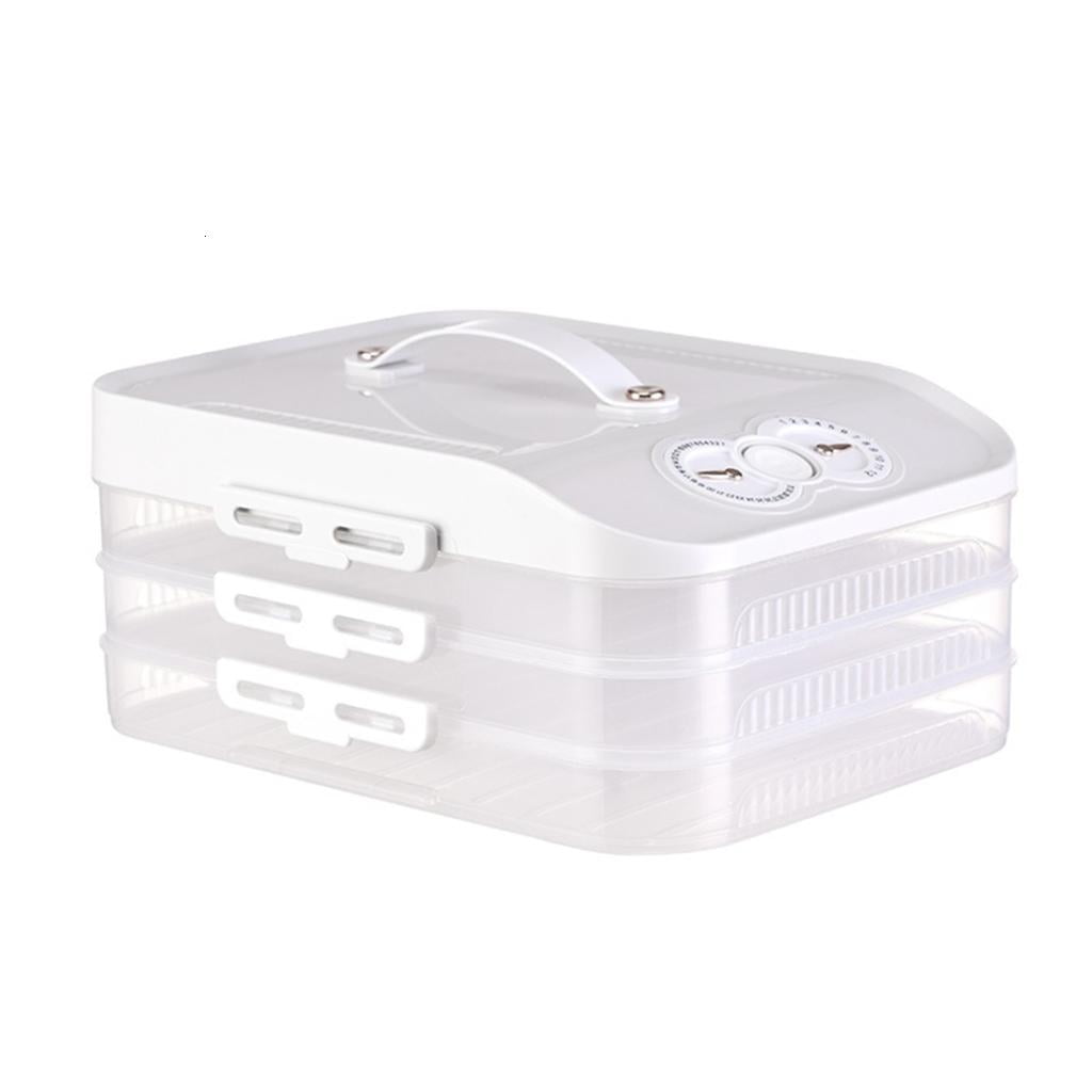 hejhncii Durable PP Multi Layer Freezer Box Practical Multi Layer ...