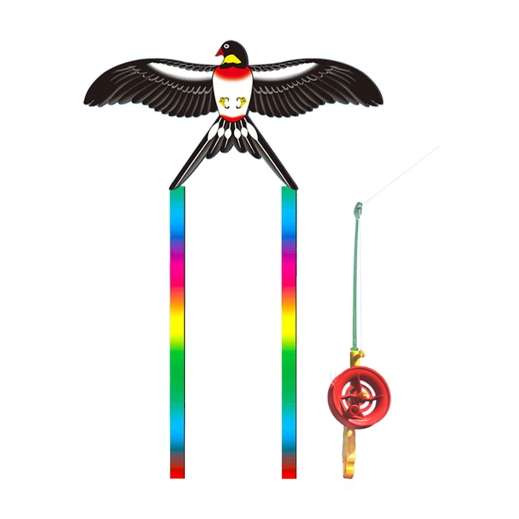 hejhncii Dynamic Wing Kites Flying Kites Fishing Rod Child Beach Flying ...