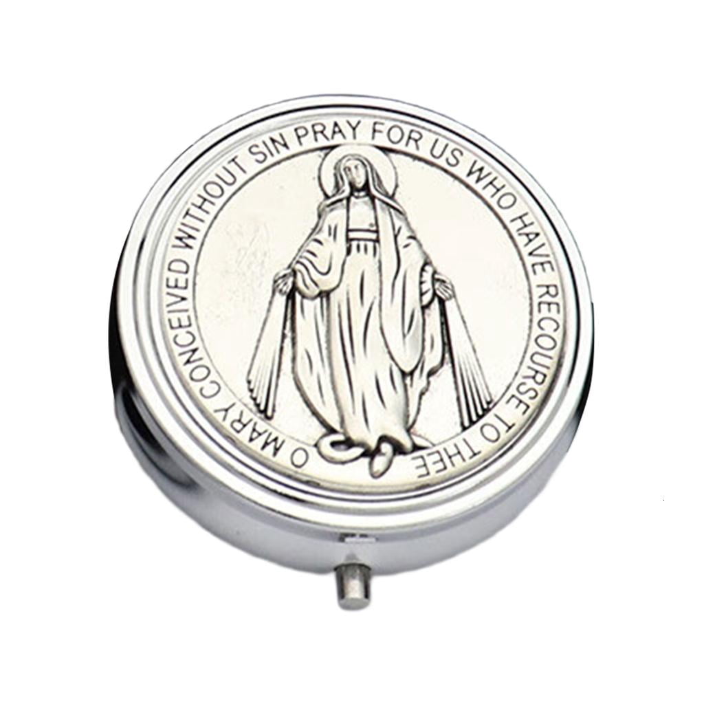 hejhncii Elegant Metal Jewelry Box With Builts In Makeup Mirror For ...