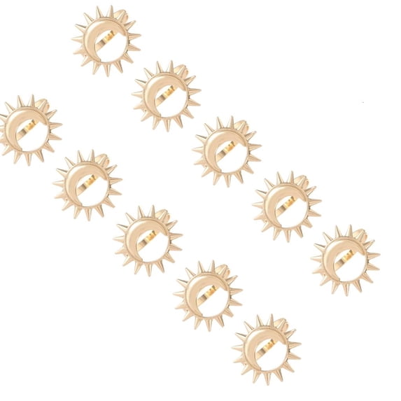 hejhncii Elegant Metal Moon And Sun Pattern Napkin Clip Tableware ...