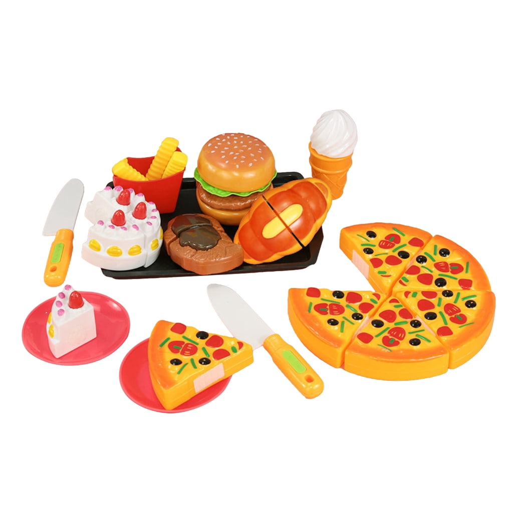 hejhncii Fast Food Cooking Pretend Playing Set for Kids & with ...