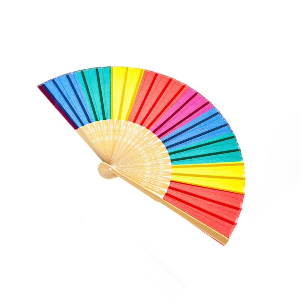 hejhncii Folding Fan Handheld Nylon Cloth Foldable Hand Fan Festivals ...