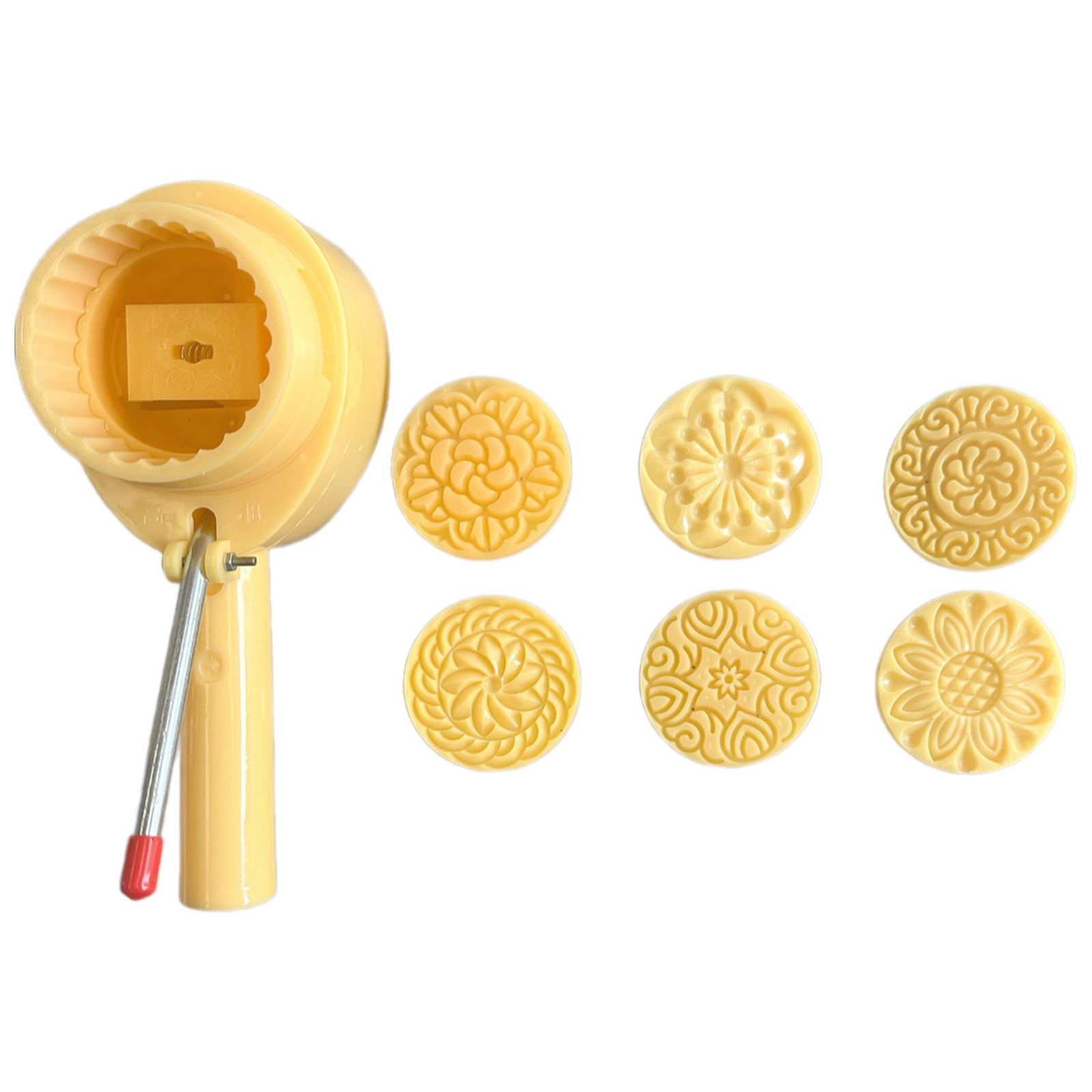 hejhncii Functional 100g Mooncakes Maker with 6 Pattern Beautiful ...