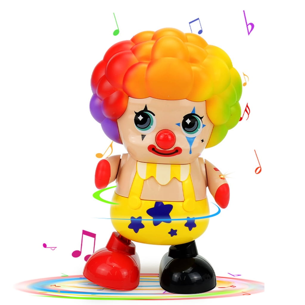 hejhncii Funny Dance Clown Electronic Toy Musical Singing Wagging ...