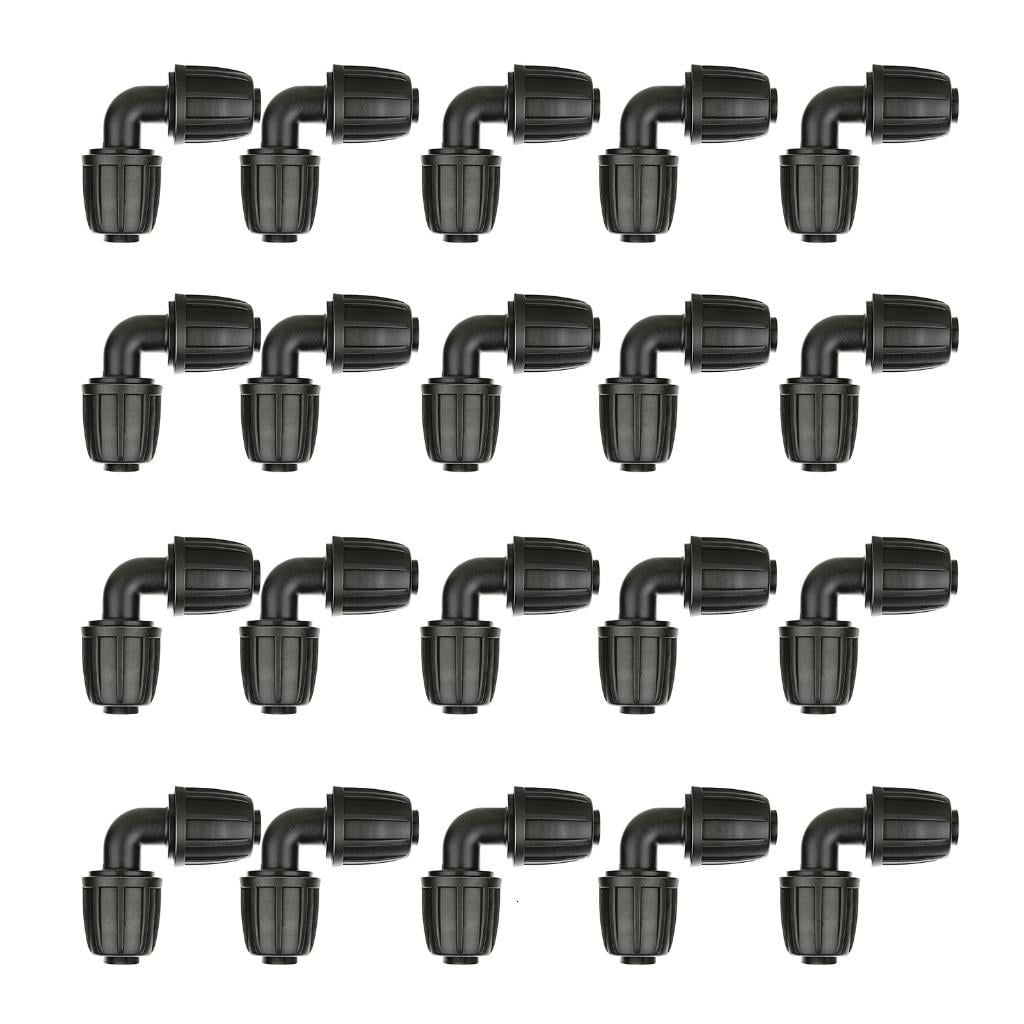 hejhncii Heavy Duty Elbow Pipe Connectors 20pc Set Reusable Water ...