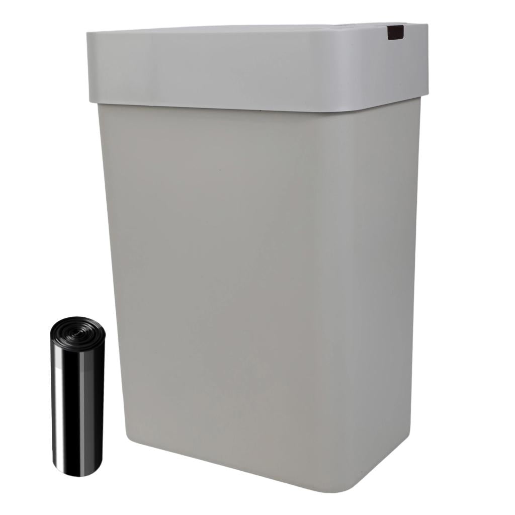 hejhncii Intelligent Sensor Activated Trash Bin Automatic Opening Slim ...