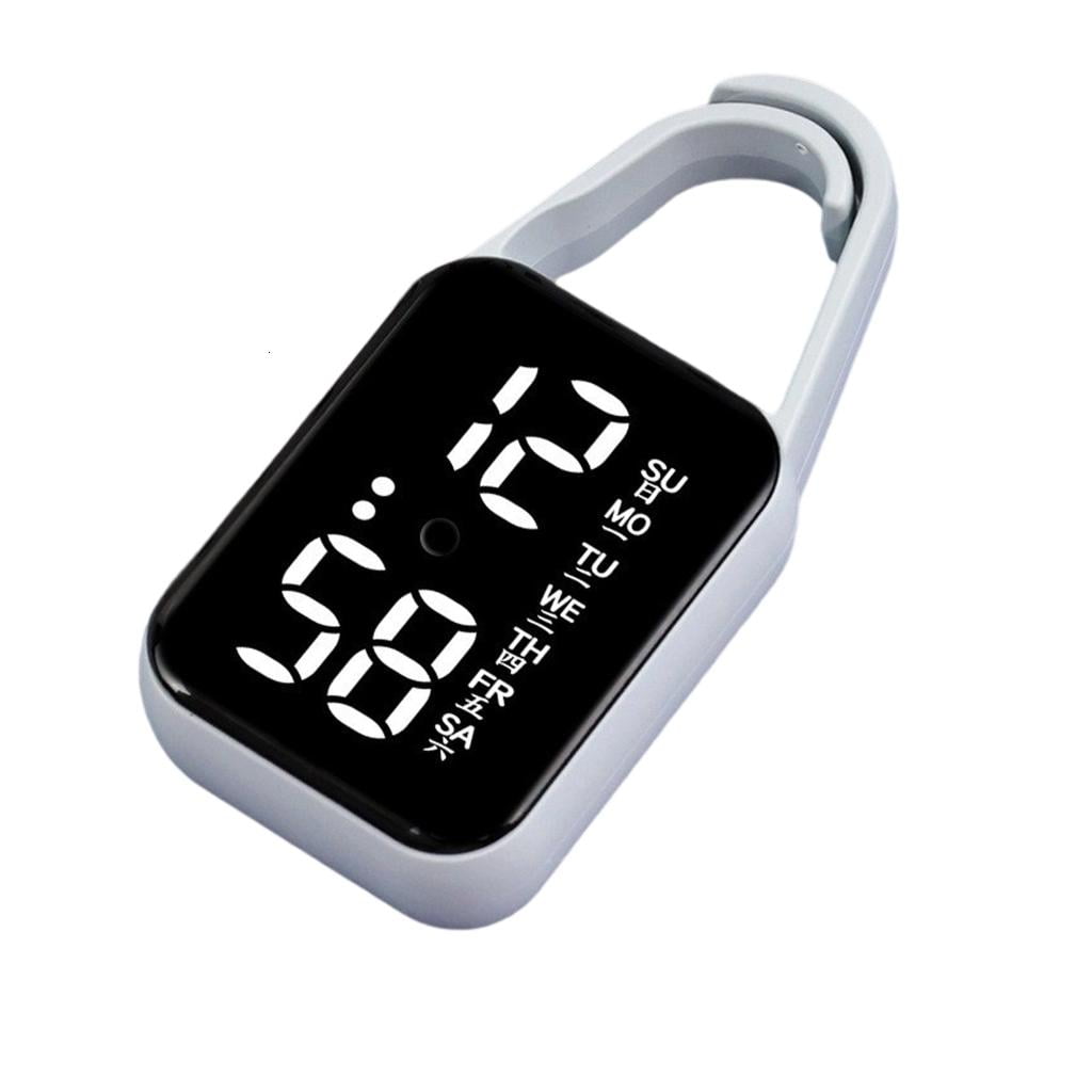 hejhncii Keychain Pocket Watch Led Electronic Hanging Watch Touch ...