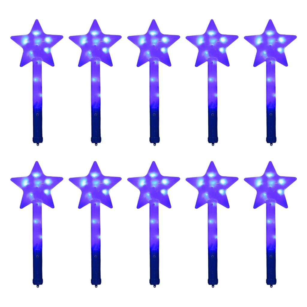 hejhncii Light Up Glowing Sticks LED Flashing Stick Set of 10 Colorful ...
