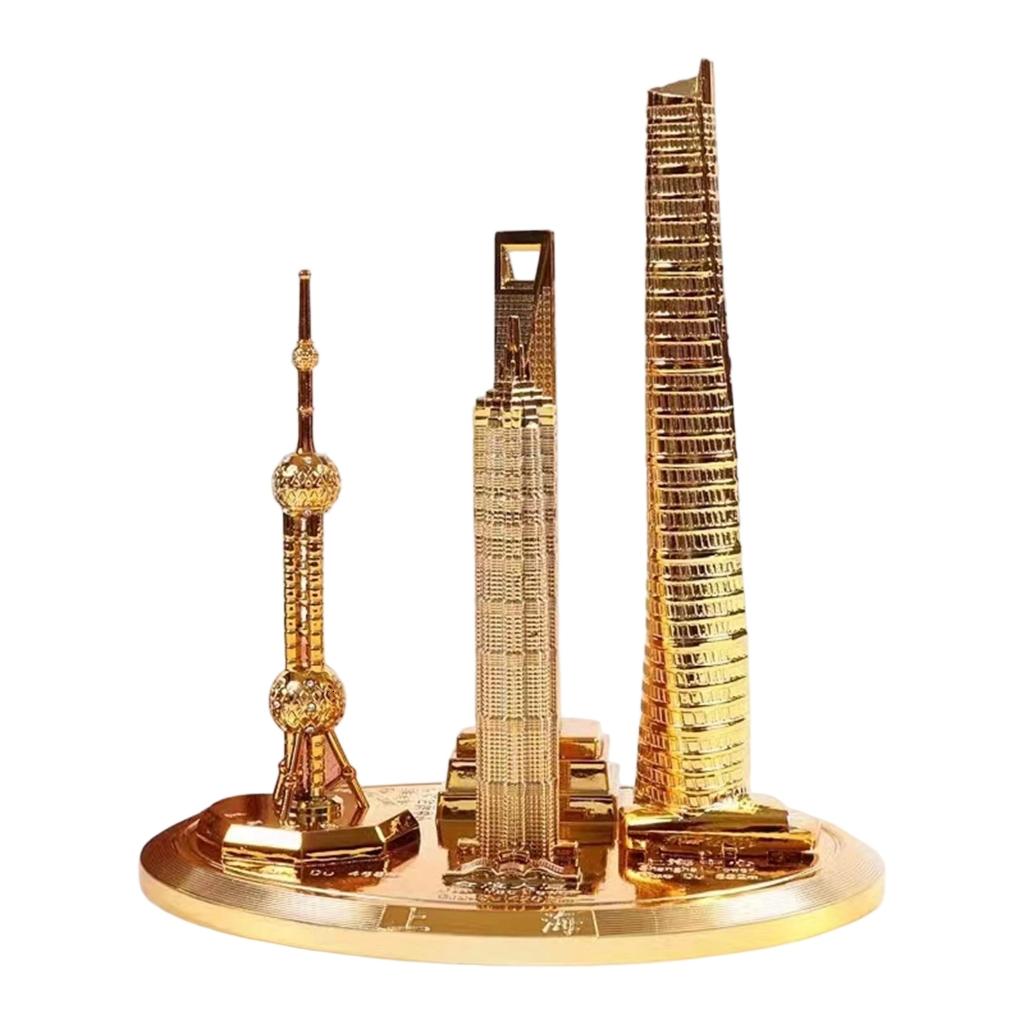 hejhncii Miniature Shanghai Skylines Model Featurings Orientals Pearls ...