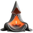 hejhncii Mystical Wizard Sculpture Tealight Candleholder Resins Hooded ...