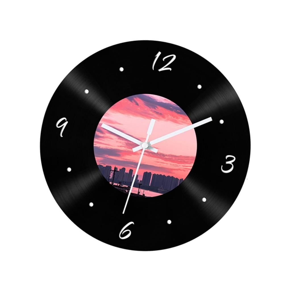 hejhncii Noiseless Wall Clock Vintage Designs Home Office Interior ...