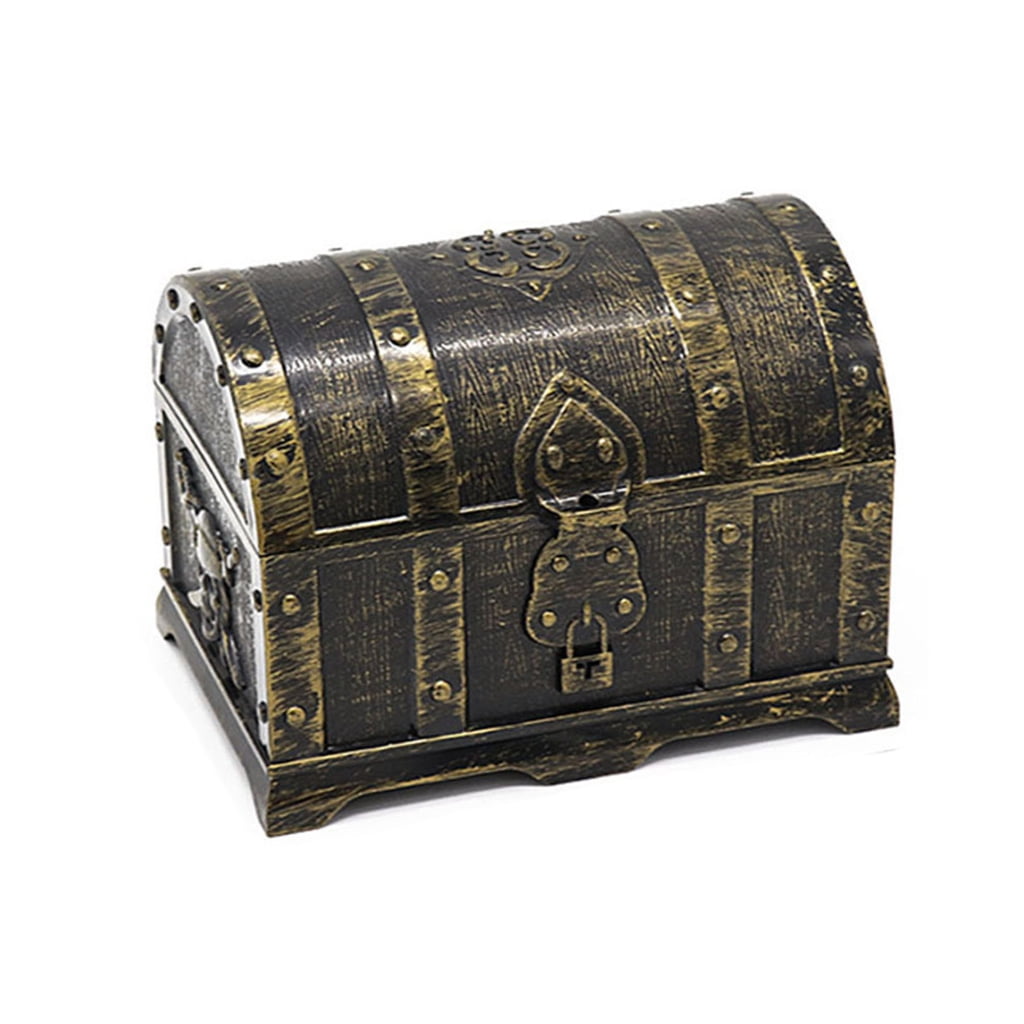 hejhncii Pirate Treasure Chests Small Chest Functional Storage Chest ...