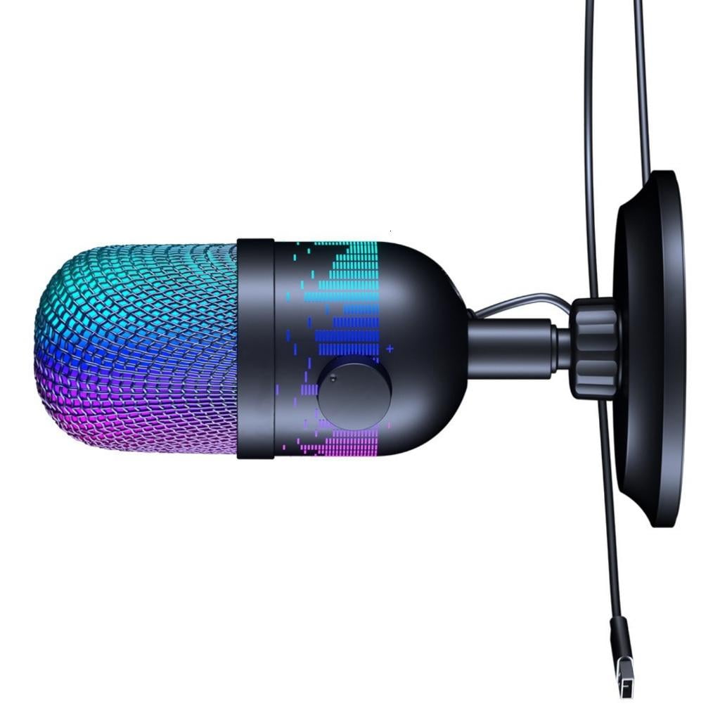 hejhncii Plugs and Play USB Gaming Microphones USB Mic with LED Light ...
