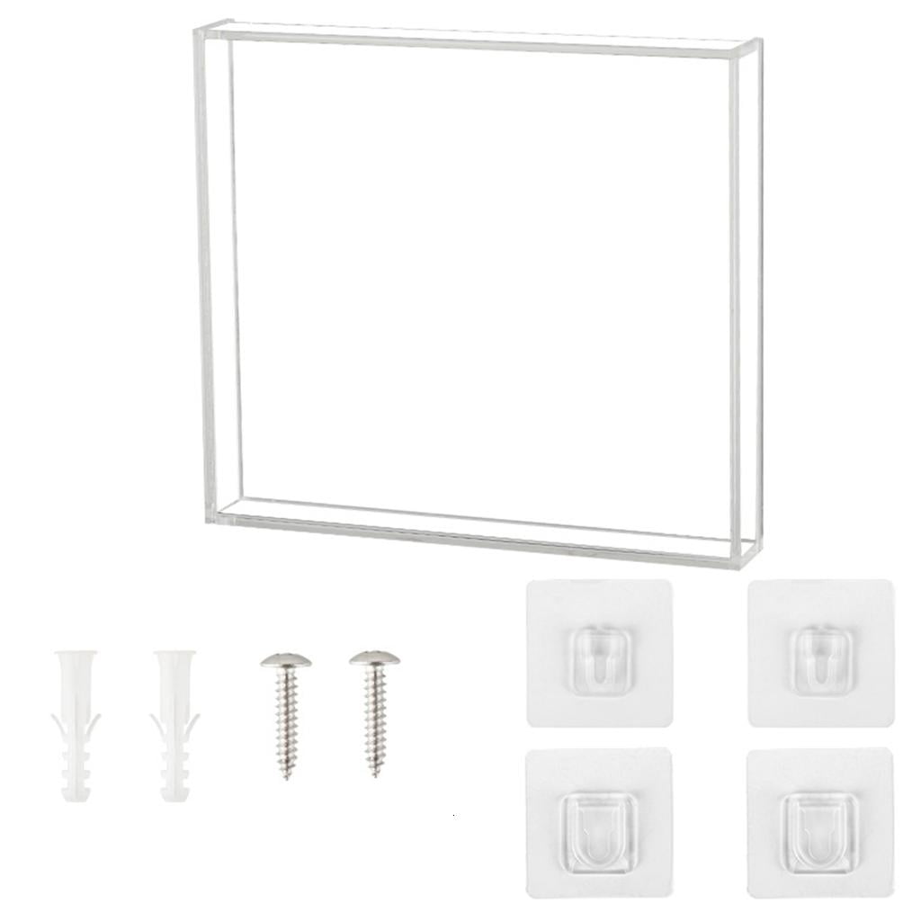 hejhncii Record Display Shelf Wall Mount CDs Frame Display Case Acrylic ...
