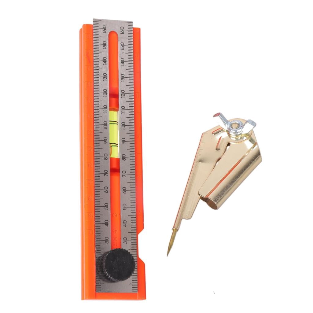 hejhncii Rotatable Marking Ruler Woodworker Horizontal Mark Base with ...