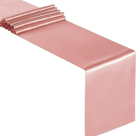 hejhncii Satins Table Runners Solid Color, 12x108Inch, Elegant ...