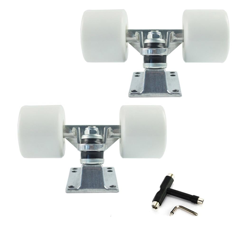 hejhncii Skateboards Wheel Bracket Bridge Base and PU Wheel Longboards ...