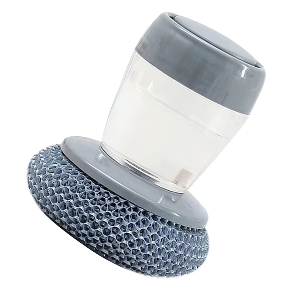 hejhncii Soap Dispensing Kitchen Scrubbers, NonAbrasive Cleaning Brush ...