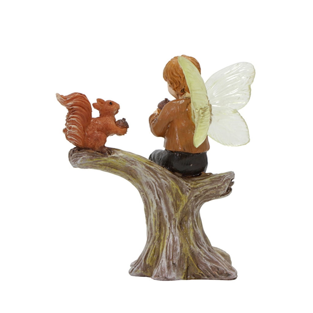 hejhncii Squirrels Fairys Ornament Outdoor Garden Fairys Decorations ...