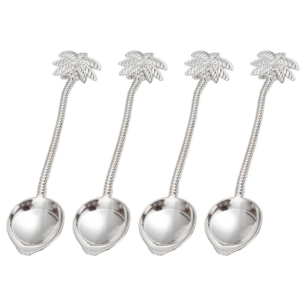 hejhncii Style Dessert Spoons Set Of 4 With Ergonomic Handle For Coffee ...