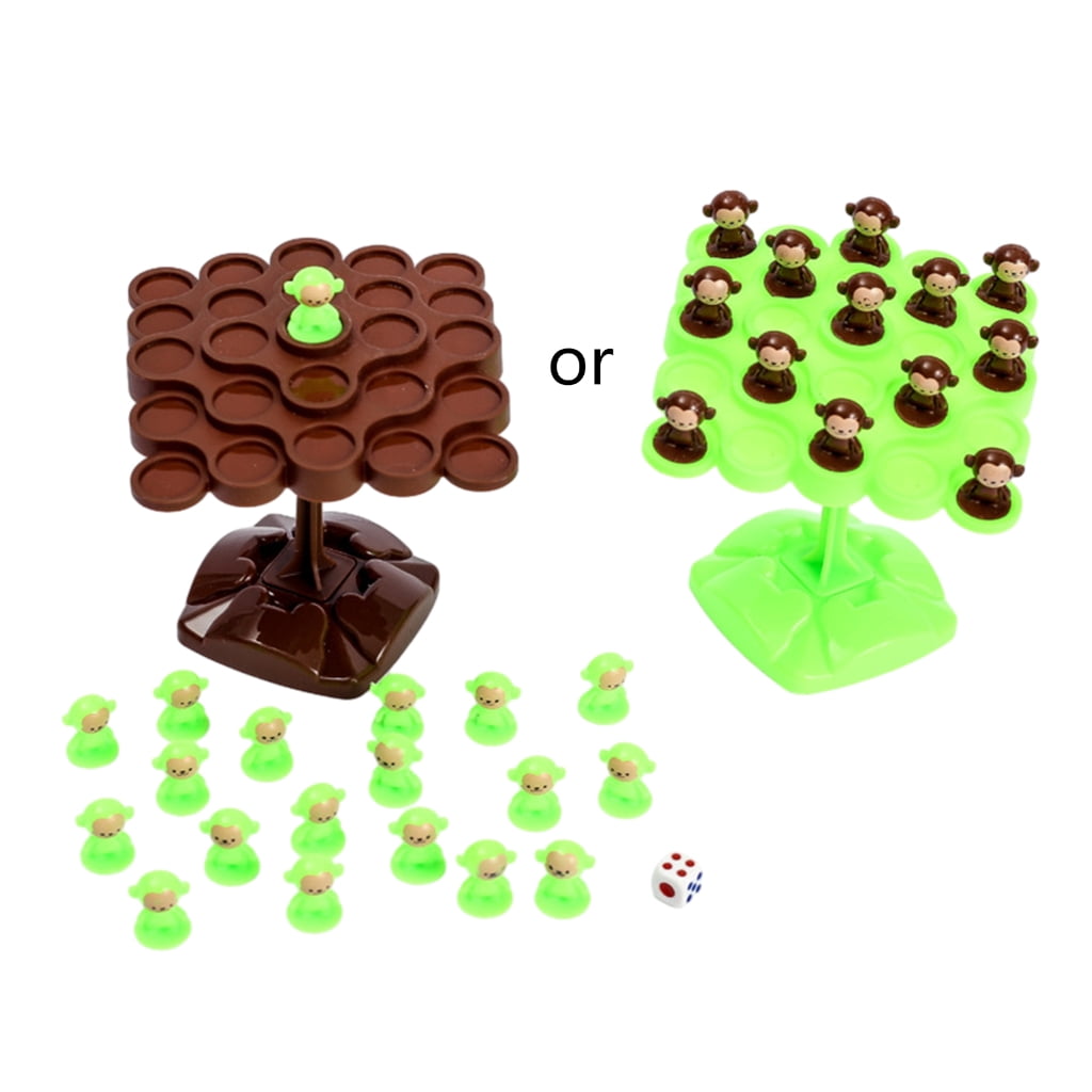 hejhncii Toddler Educational Cartoon Monkey Tree Training Toy Children ...