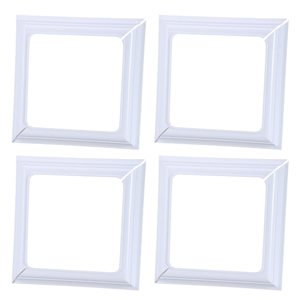 hejhncii White Plastic Post Base Trim Skirt 4inch Interior Diameter for ...