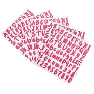 Chartpak Press-On Vinyl Uppercase Letters, Self Adhesive, Black, 3"h ...