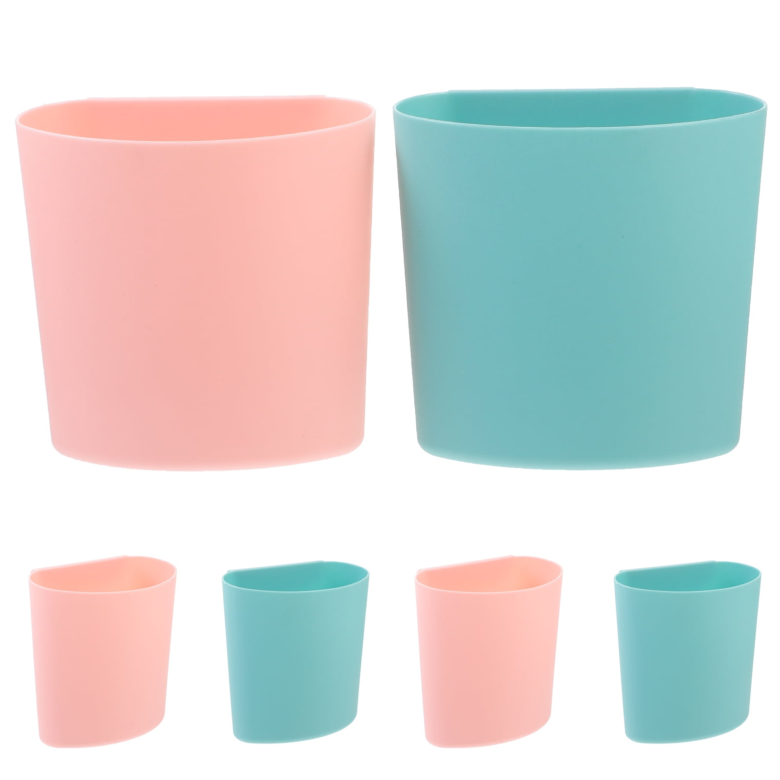 heka 6pcs Hanging Storage Cup Rolling Cart Accessory Cart Mounted ...
