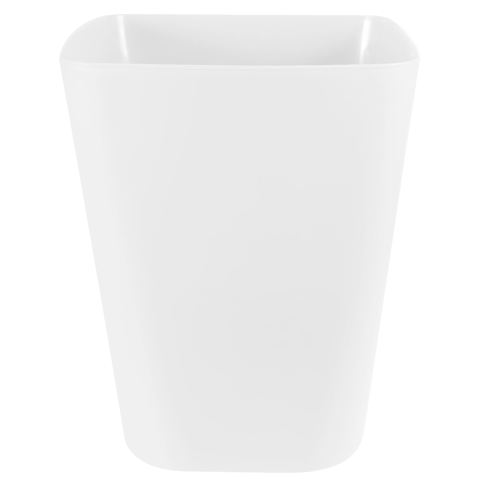 heka Square Plastic Trash Can Garbage Bin White - Walmart.com