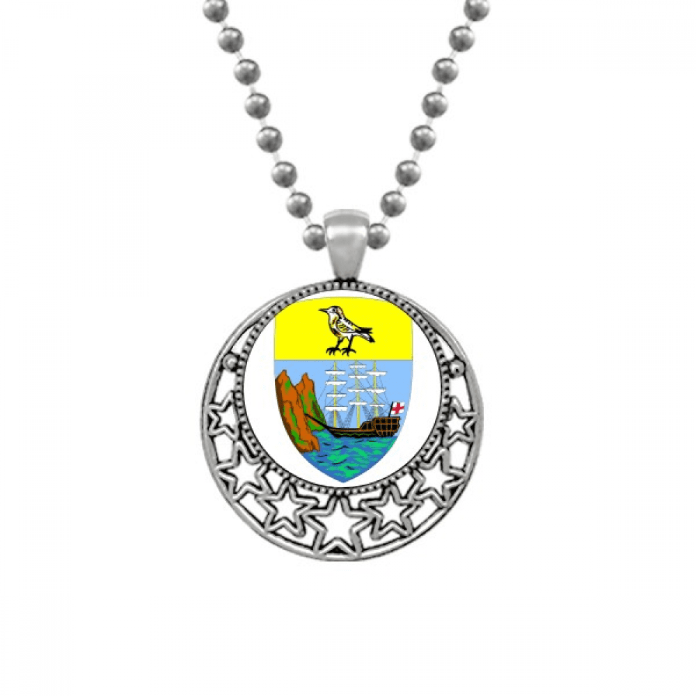 helena afnational emblem necklaces pendant retro moon stars jewelry ...