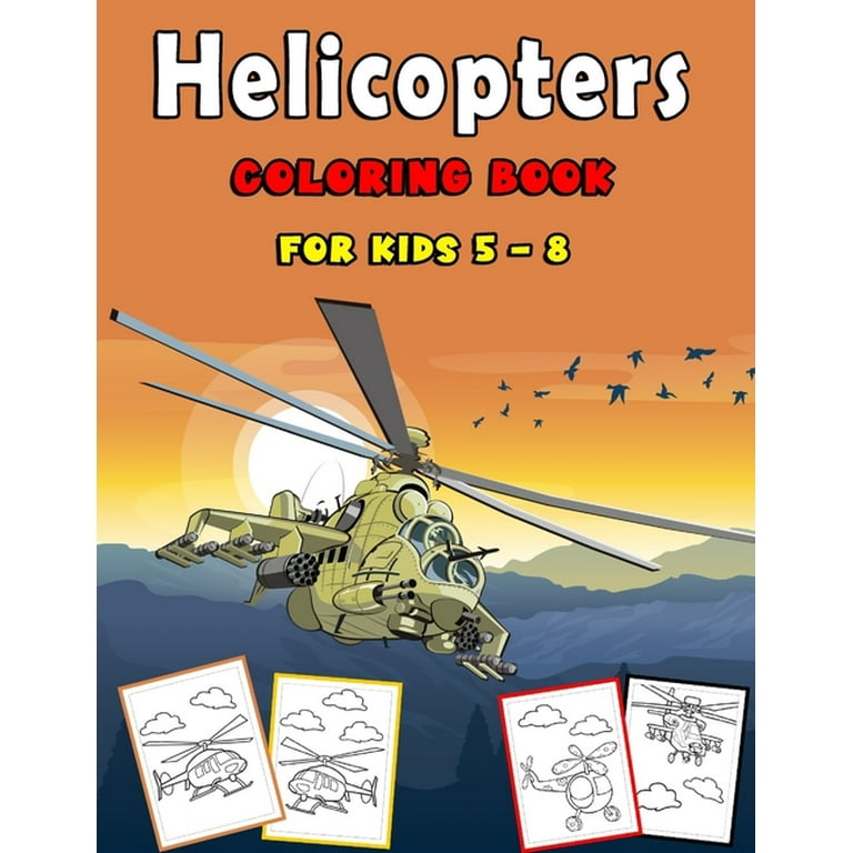 Fire Helicopter Coloring Page
