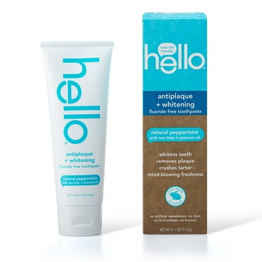 Hello Brightening Booster Whitening Toothpaste with Turmeric, Vegan ...