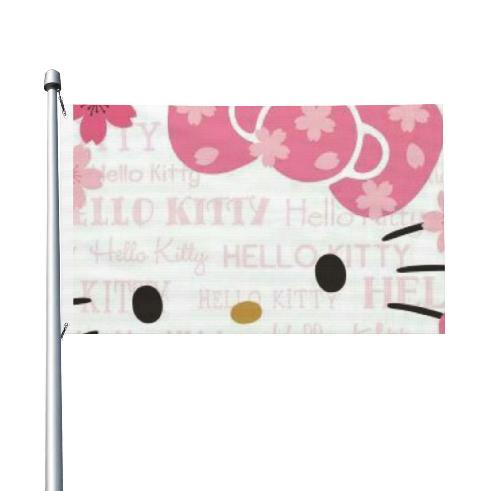 ★hello Kitty★ 3x5ft Face Flag Fade Proof Holiday Fall Flag Outdoor ...