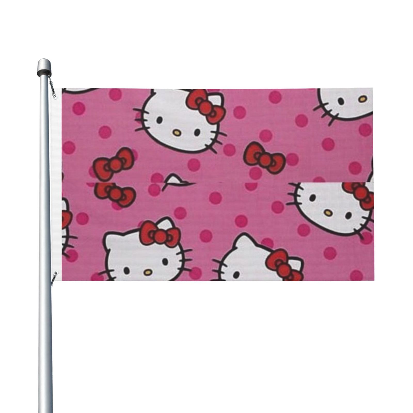 ★hello Kitty★ 3x5ft Face Flag Fade Proof Holiday Fall Flag Outdoor ...