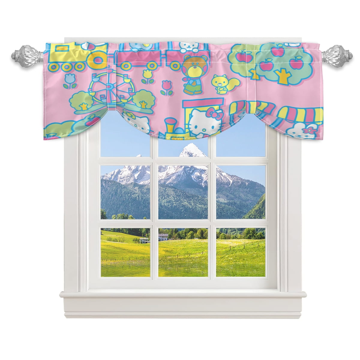 hello Kitty Blackout valance curtains waterproof soft rod pocket ...