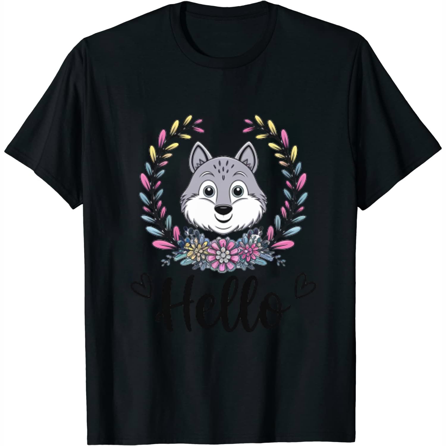 hello Wolf Enthusiast Gifts Boo Spiders Witch Retro Scary Halloween T-Shirt - Walmart.com