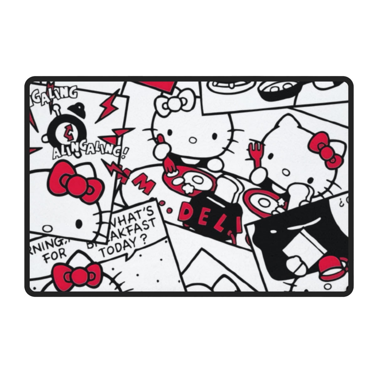 hello kitty Area Rugs for Bedroom,31.5x20 Inch Anime Home Decor Mat ...
